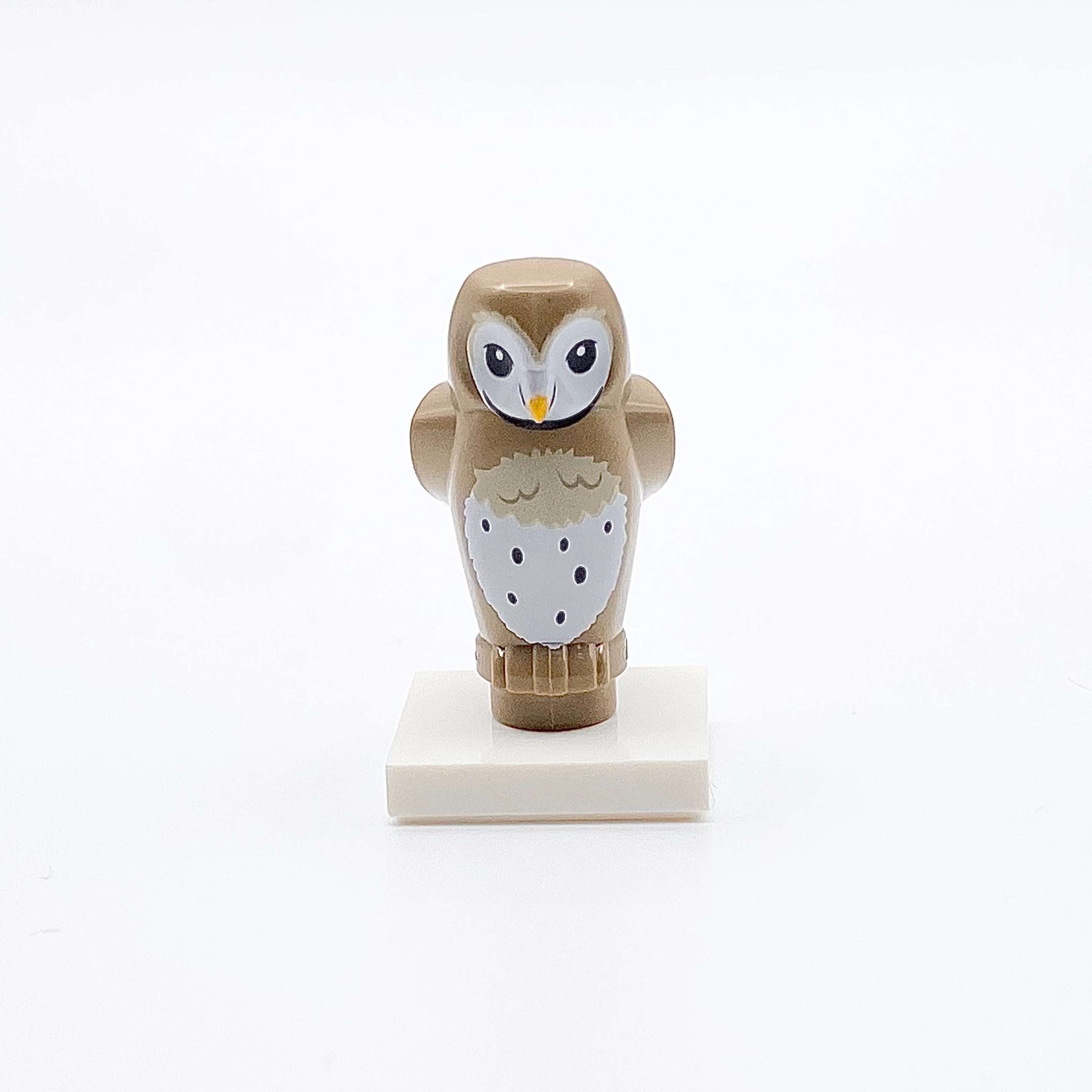 Animal: Owl (Dark Tan), 92084pb06 | The Minifig Shop