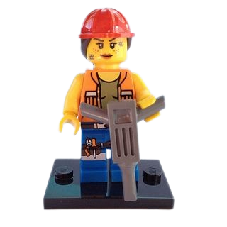 Minifigure: Gail the Construction Worker (The LEGO Movie), coltlm-9 ...