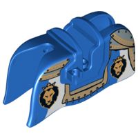 Animal: Horse Barding, Smooth Edge with Lion Heads and Gold Armor ...