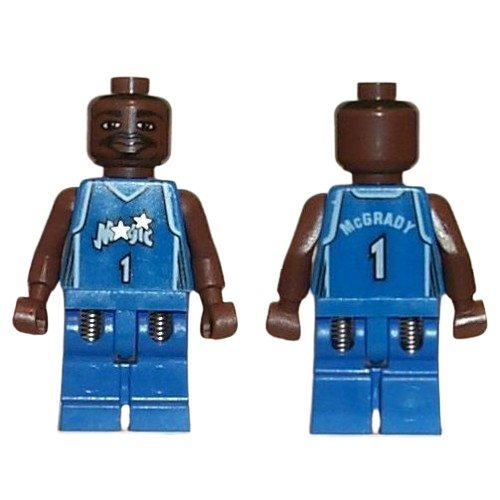 Minifigure: Tracy McGrady, Orlando Magic #1 Blue Uniform (NBA), nba015 ...