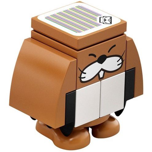 Minifigure: Monty Mole (Face on 2x2 Brick), mar0008 | The Minifig Shop