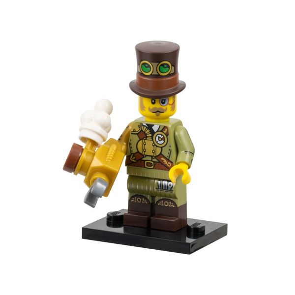 Minifigure: Steampunk Inventor, Series 27 (Complete Set with Stand and ...