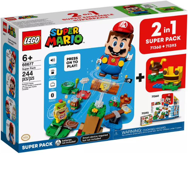 Set: 66677 - Super Mario Bundle Pack, 2 in 1 (Sets 71360 and 71393 ...