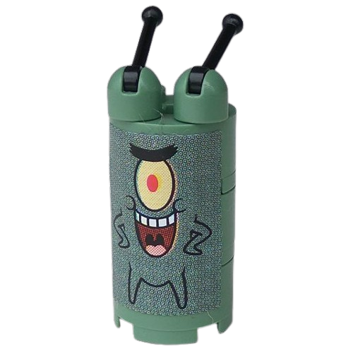 Minifigure: Plankton with Sticker, bob024s | The Minifig Shop