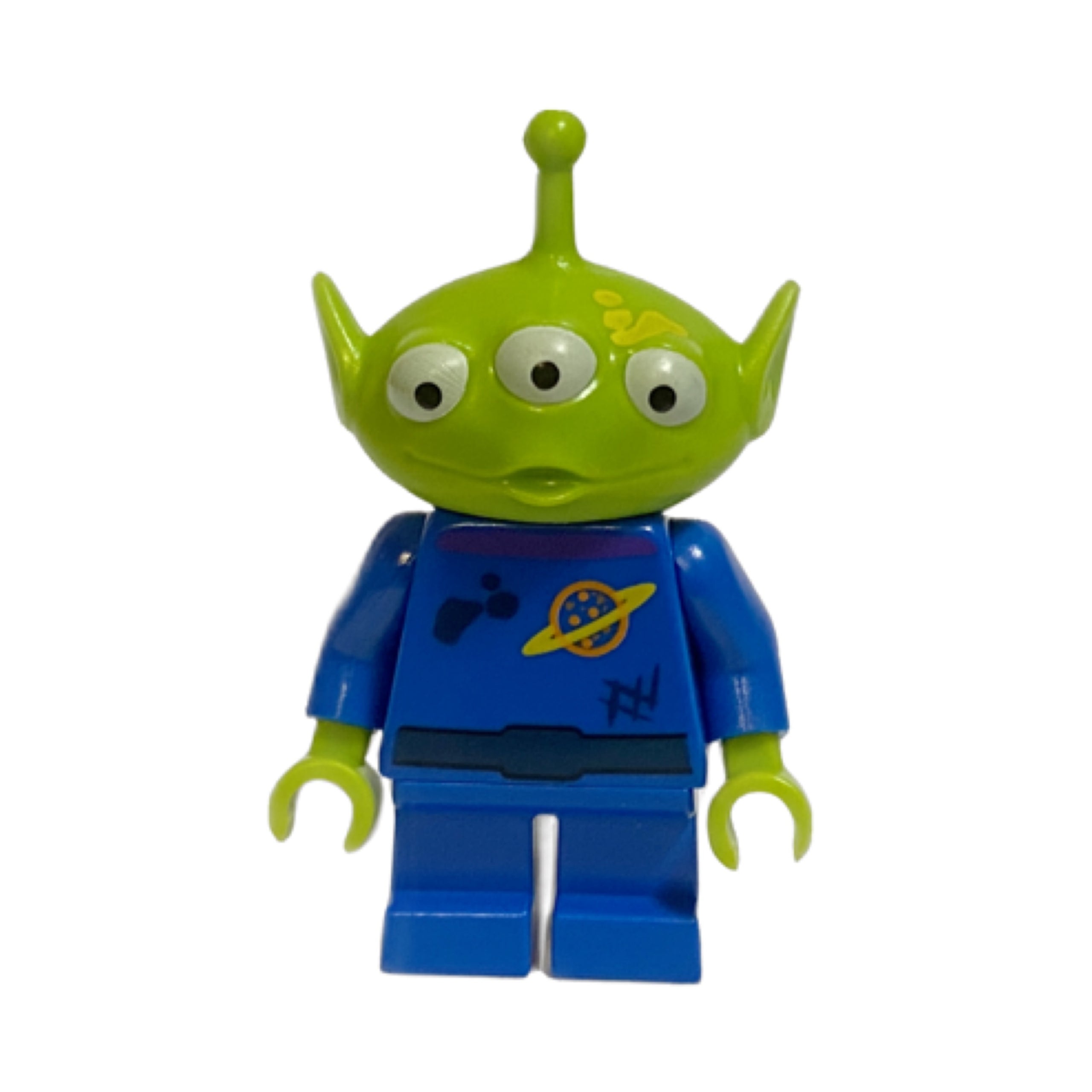 Minifigure: Pizza Planet Alien (Yellow Face Splotch, Toy Story), toy015 ...
