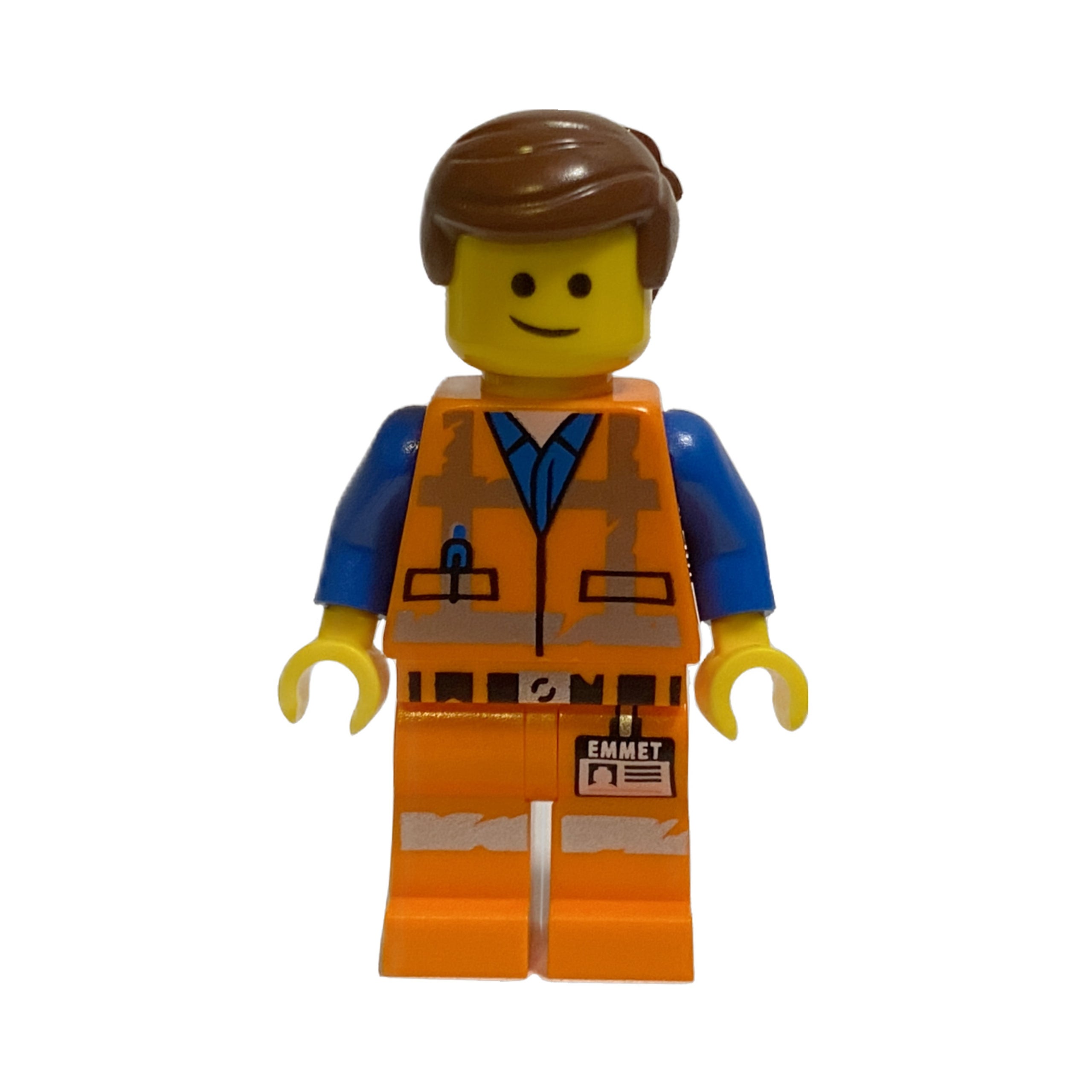 Minifigure: Emmet (Lopsided Smile/Angry, Worn Uniform), tlm142 | The ...