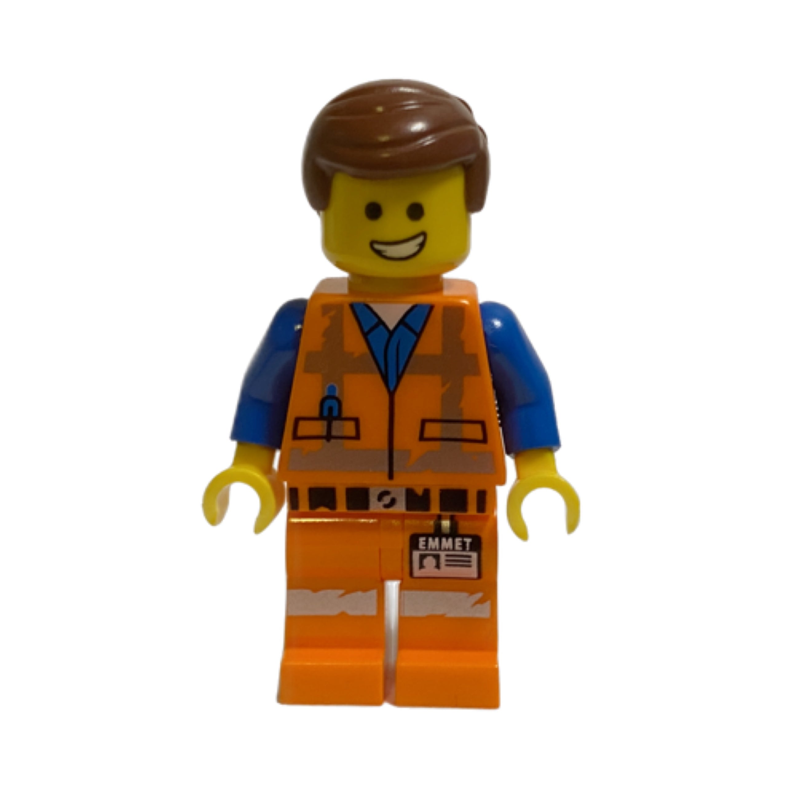 Minifigure: Emmet (Smile/Scared, Worn Uniform), tlm125 | The Minifig Shop