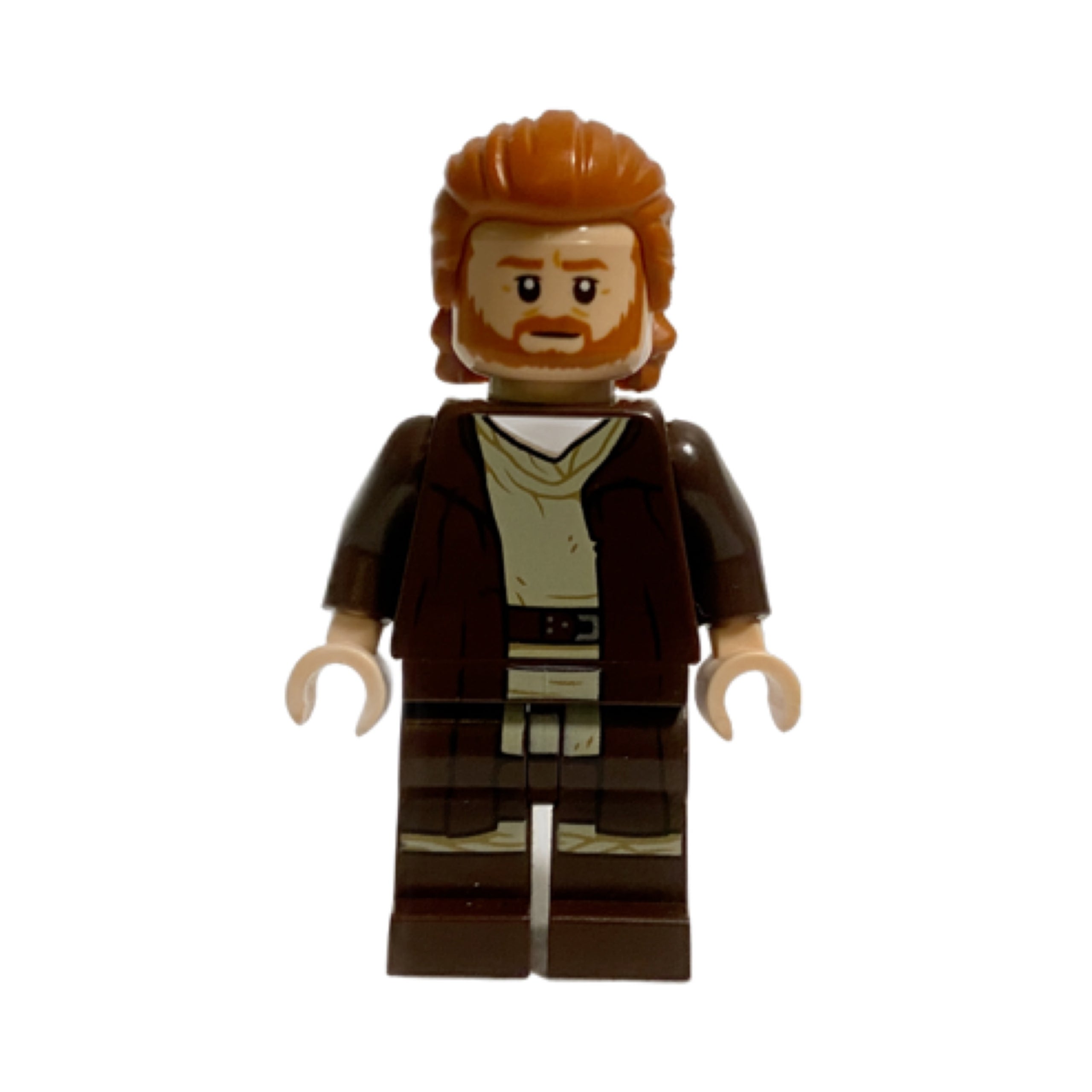 Minifigure: Obi-Wan Kenobi (Dark Brown Robe and Ruffled Hair), sw1227 ...
