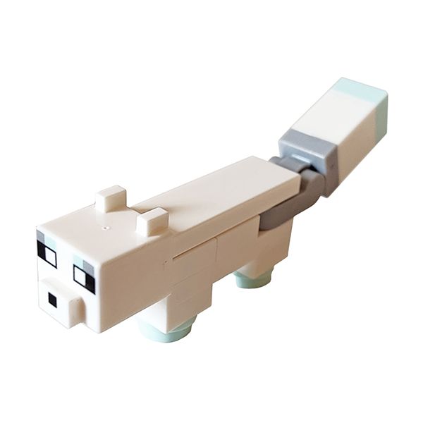 Animal: Minecraft Arctic Fox, minefox03 | The Minifig Shop