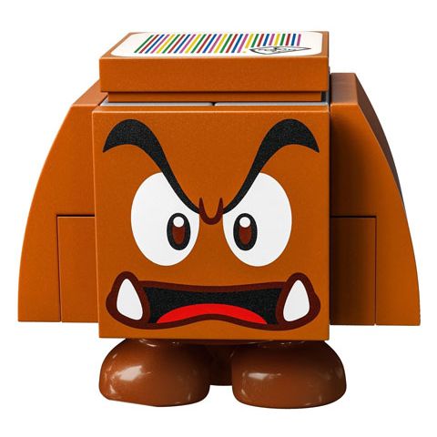 Minifigure: Goomba (Angry, Open Mouth), mar0115 | The Minifig Shop