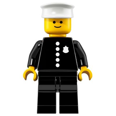 Minifigure: Classic Police Officer - Minifigure Only (Series 18 ...