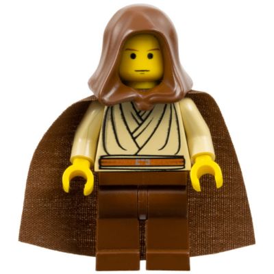 Minifigure: Obi-Wan Kenobi (Young with Hood and Cape) , sw0024 | The ...