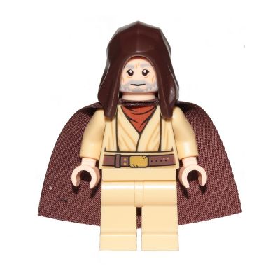 Minifigure: Obi-Wan Kenobi (Old, Standard Cape, Hood Basic), sw1046 ...