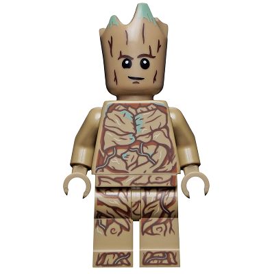 Minifigure: Groot, Teen Groot - Dark Tan, sh743 | The Minifig Shop