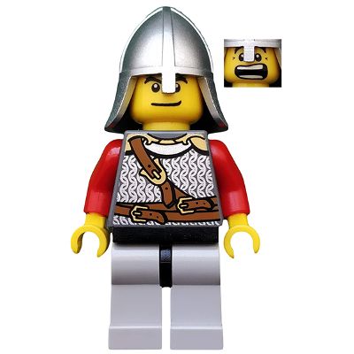 Minifigure: Kingdoms - Lion Knight Scale Mail with Chest Strap and Belt ...