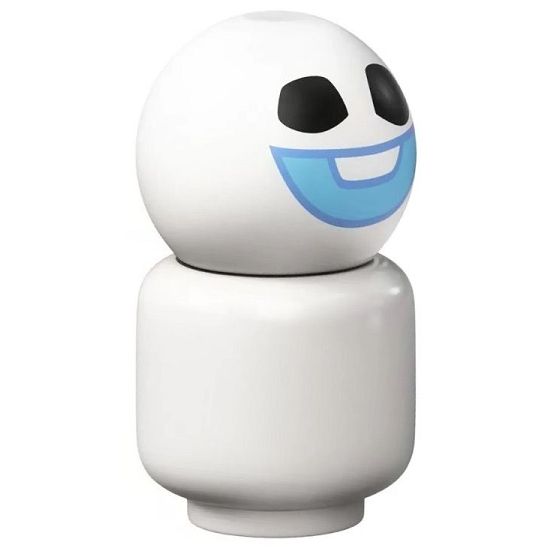 Minifigure: Snowgie - Bright Light Blue Smile, Minifigure Head Body ...