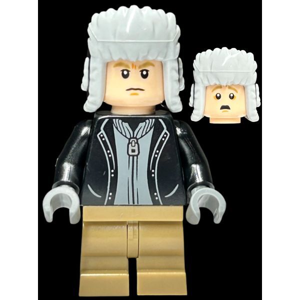 Minifigure: Draco Malfoy - Black Jacket, Dark Tan Medium Legs, Black ...