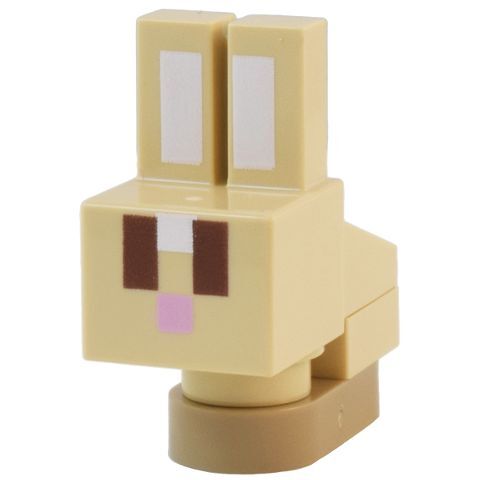 Animal: Minecraft Bunny / Rabbit Baby, Tan Body - Brick Built ...
