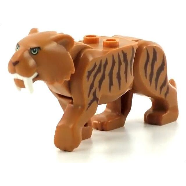 Animal: Cat, Large (Saber-Toothed Tiger) with Light Yellow Eyes, Long ...