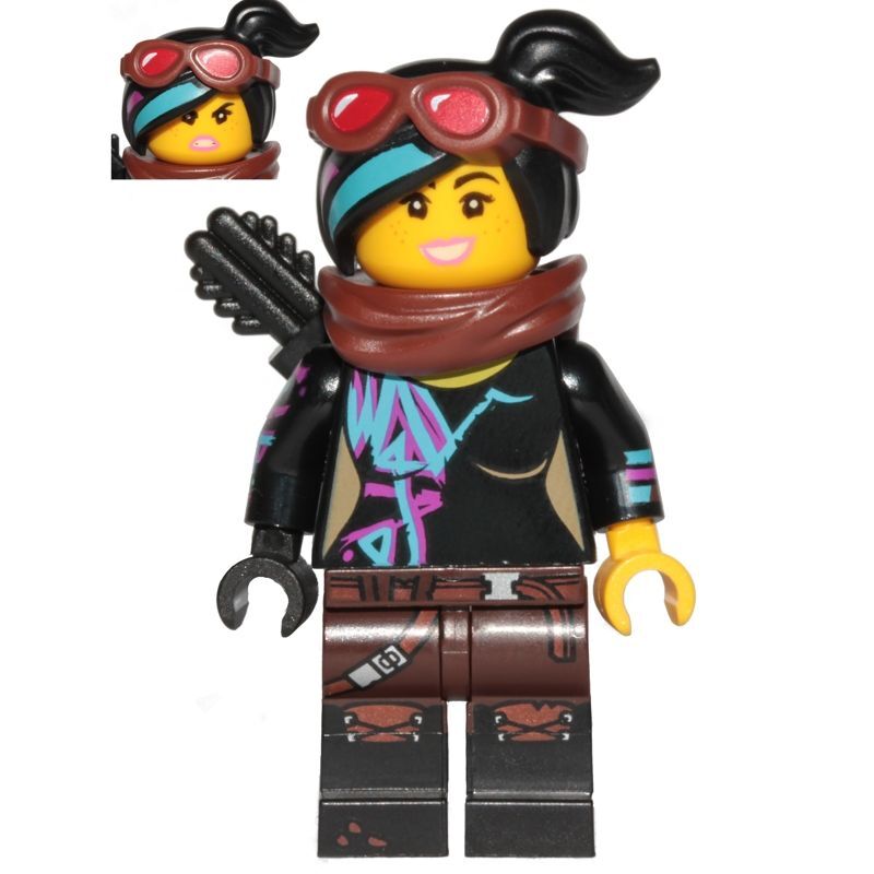 Minifigure: Lucy Wyldstyle with Black Quiver, Reddish Brown Scarf and ...