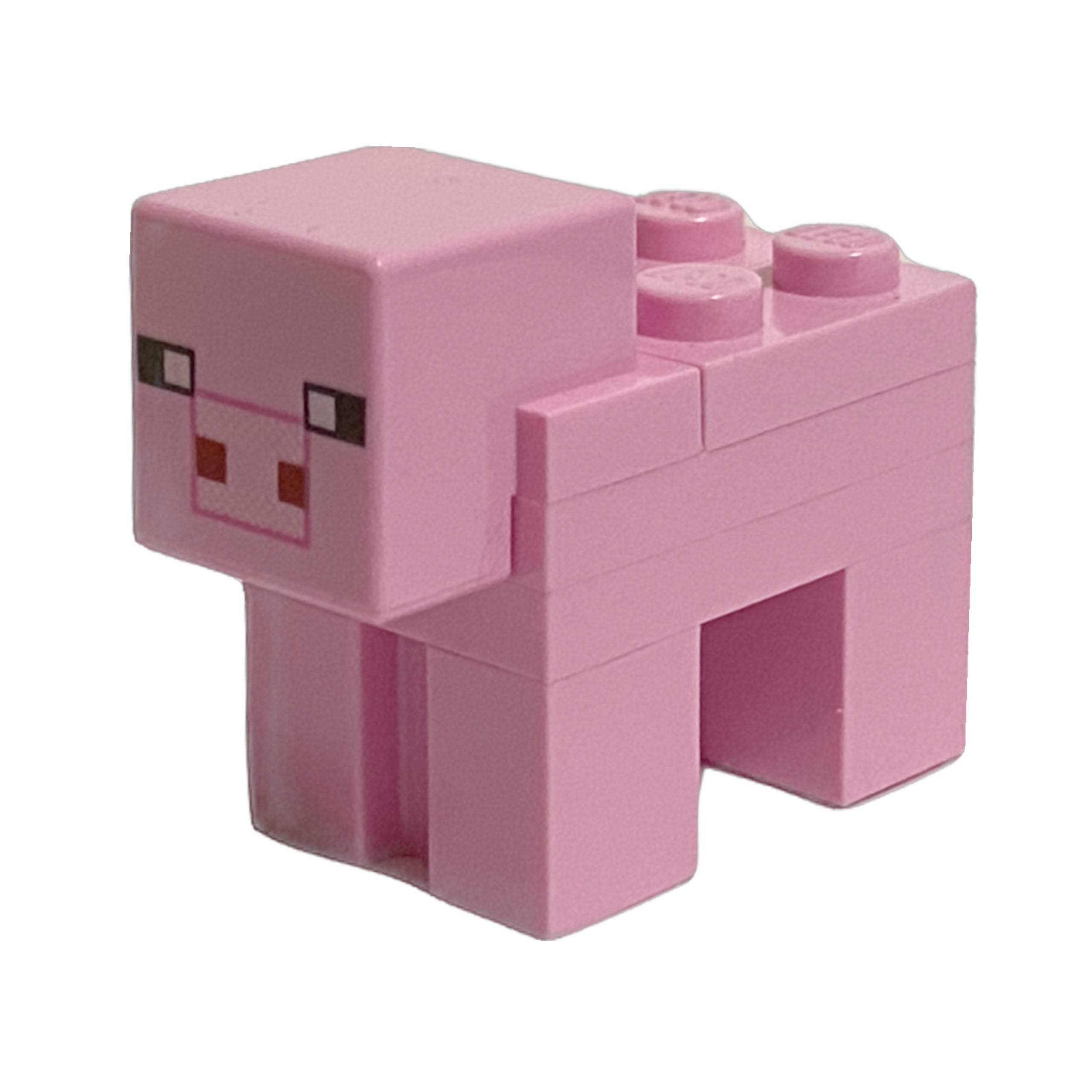 Animal: Minecraft Pig (White Snout), minepig01 | The Minifig Shop