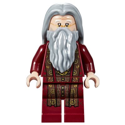 Minifigure: Albus Dumbledore (Dark Red Robe, Gray Hair), hp147 | The ...
