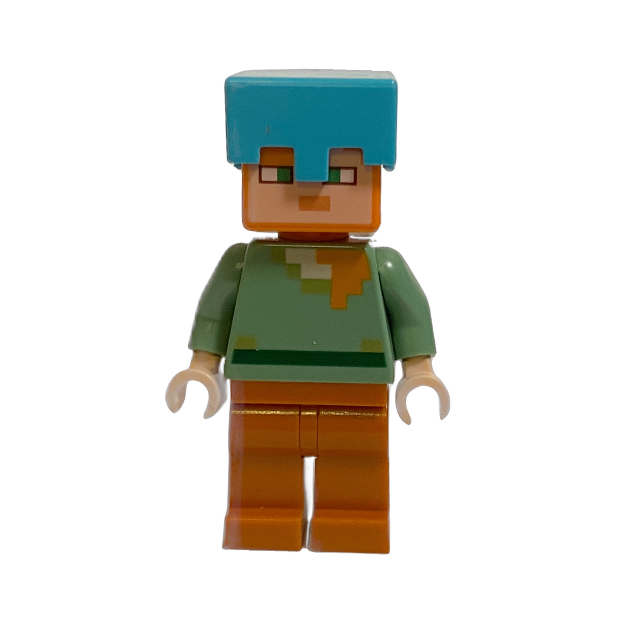 Minifigure: Alex - Dark Orange Legs and Azure Helmet, min062 | The ...